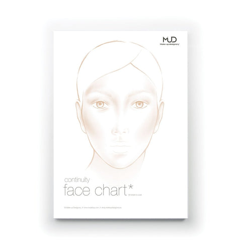 Face Chart (A4) – MUD Make-up Designory